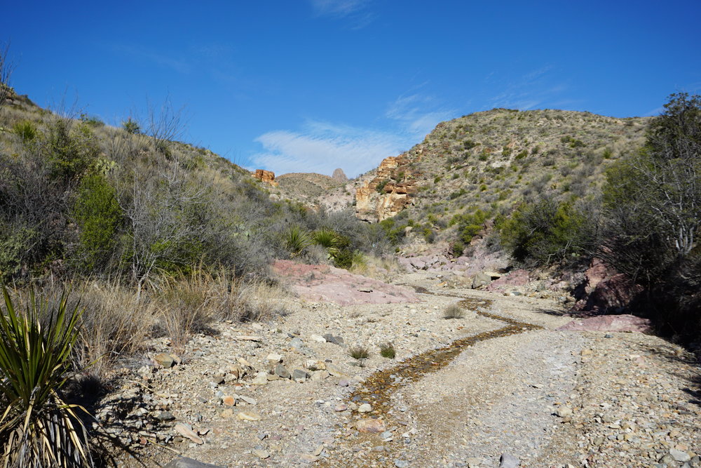 Backpacking in the Desert of Big Bend National Park, Texas